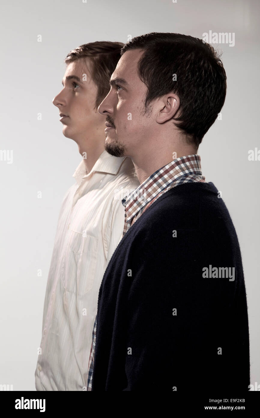 Character actors from a 1950's classic literature book act out key ...