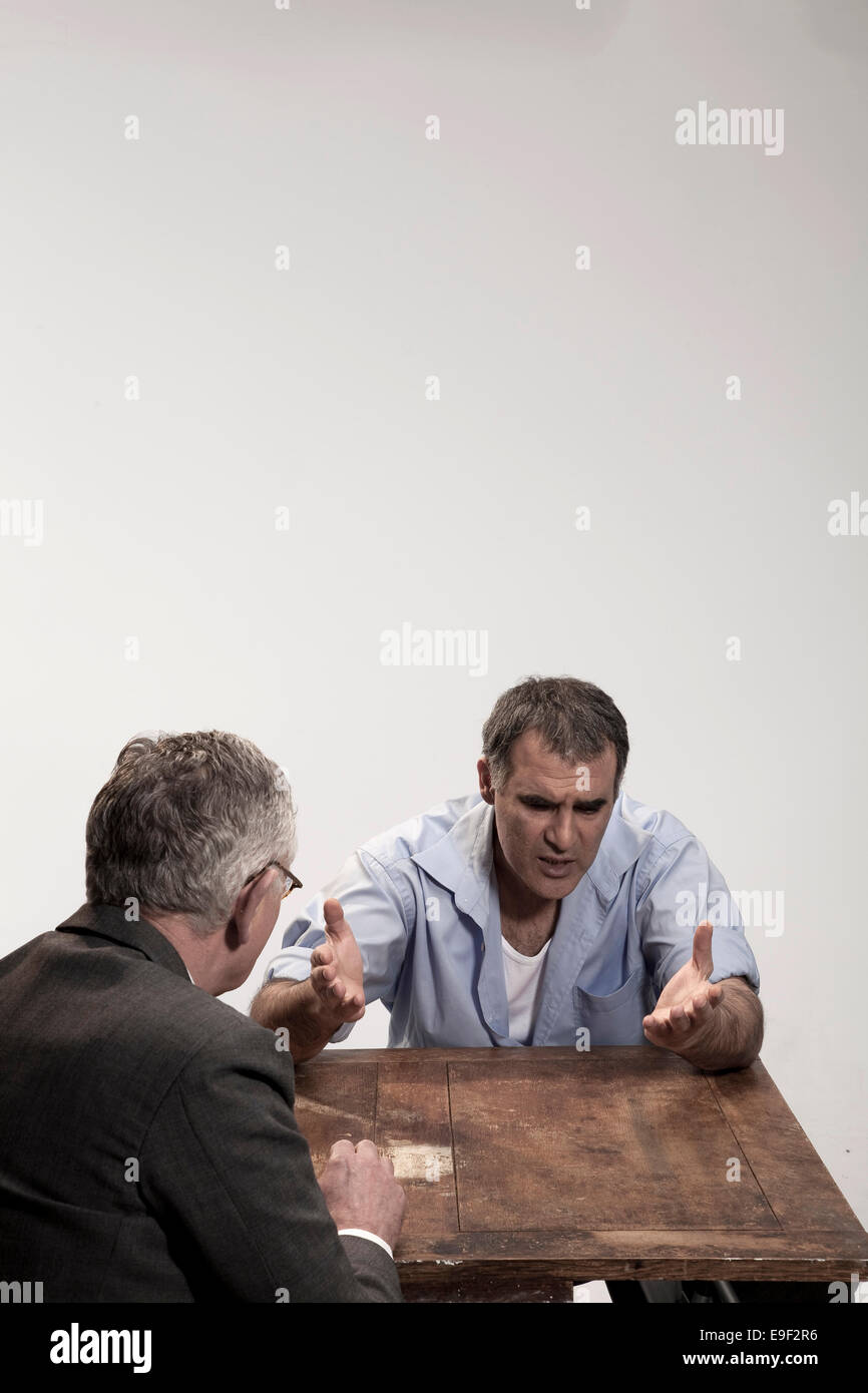 Character actors from a 1950's classic literature book act out key ...