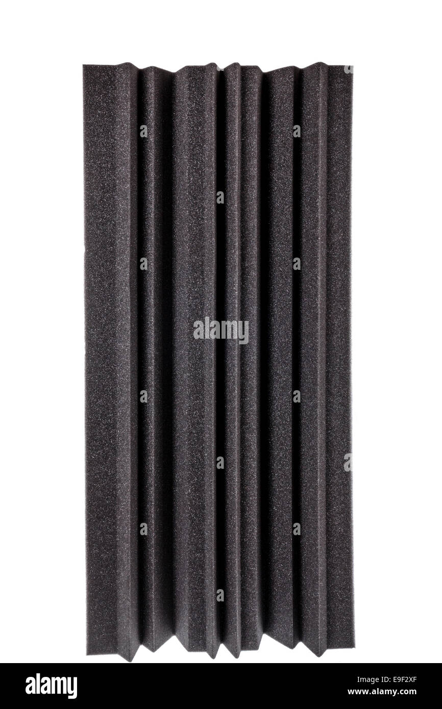 black gray microfiber foam insulation for noise in music studio or ...