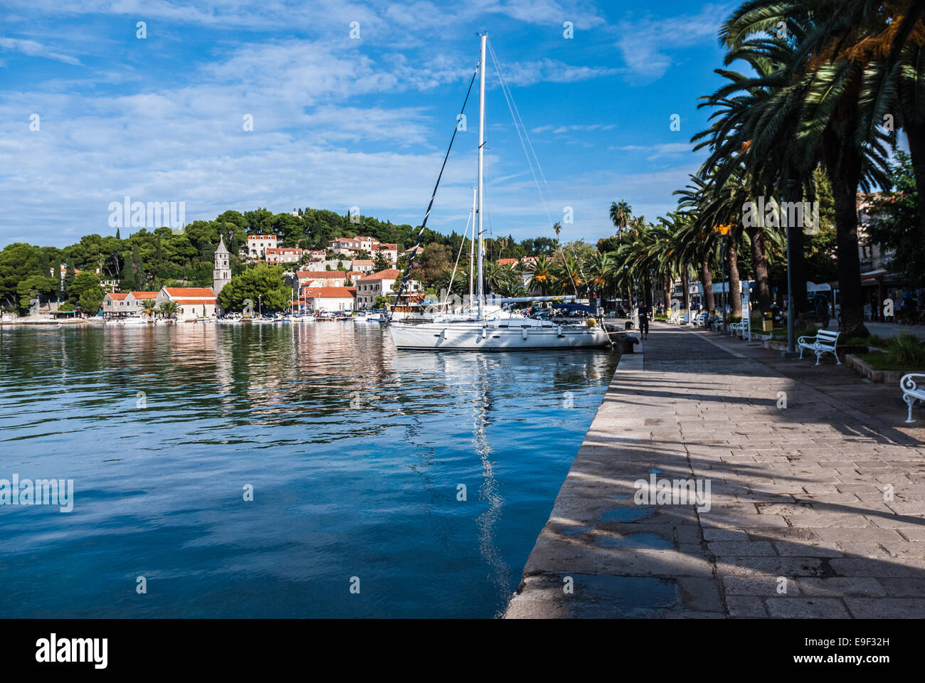 Cavtat harbour front Stock Photo - Alamy