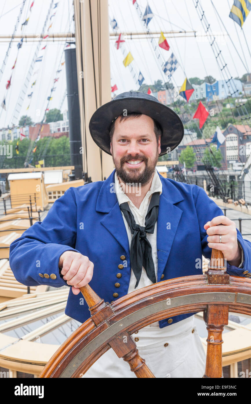 England, Somerset, Bristol, S.S.Great Britain, Guide in Traditional ...