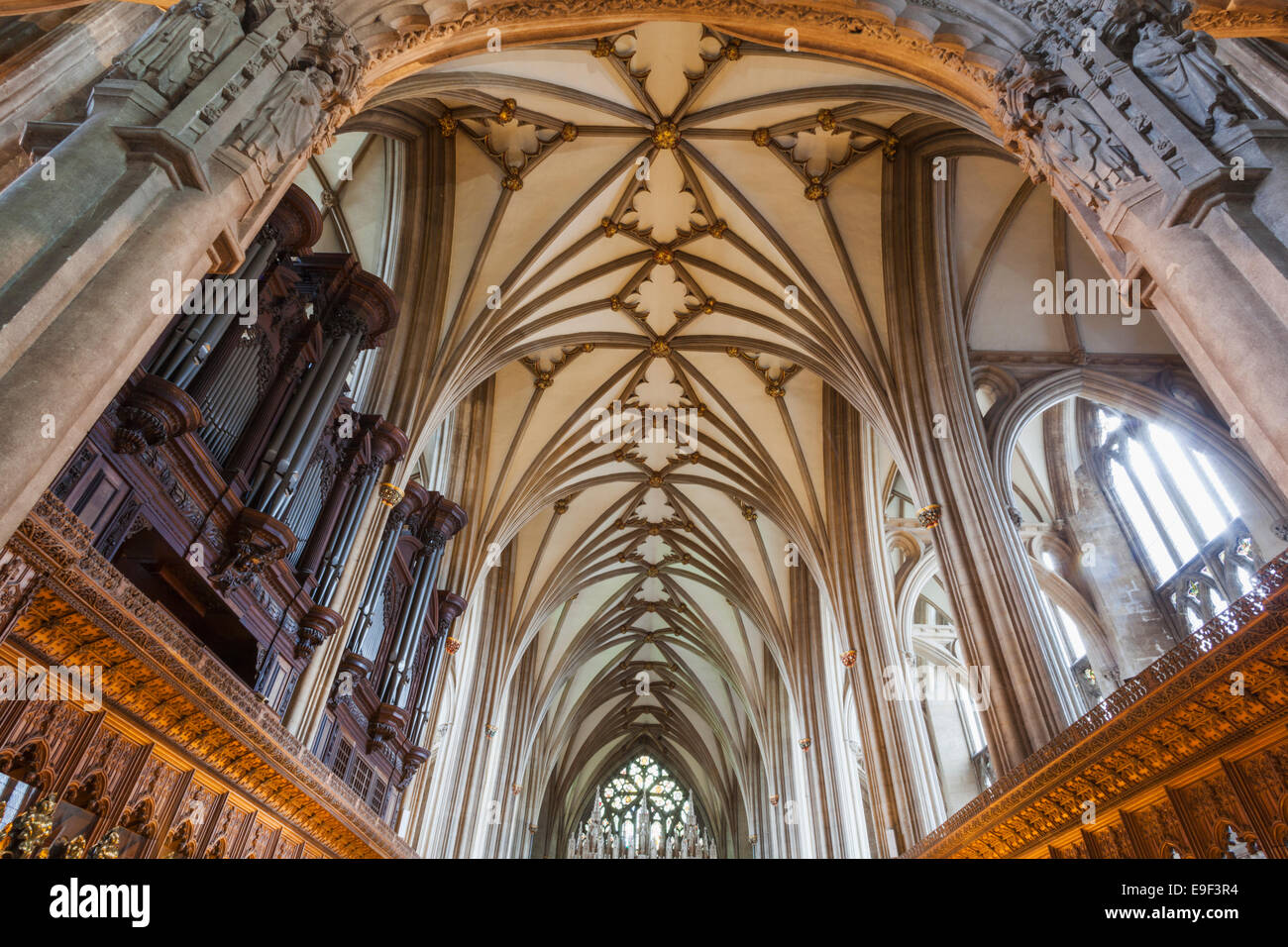 England, Somerset, Bristol, Bristol Cathedral, Interior Stock Photo - Alamy
