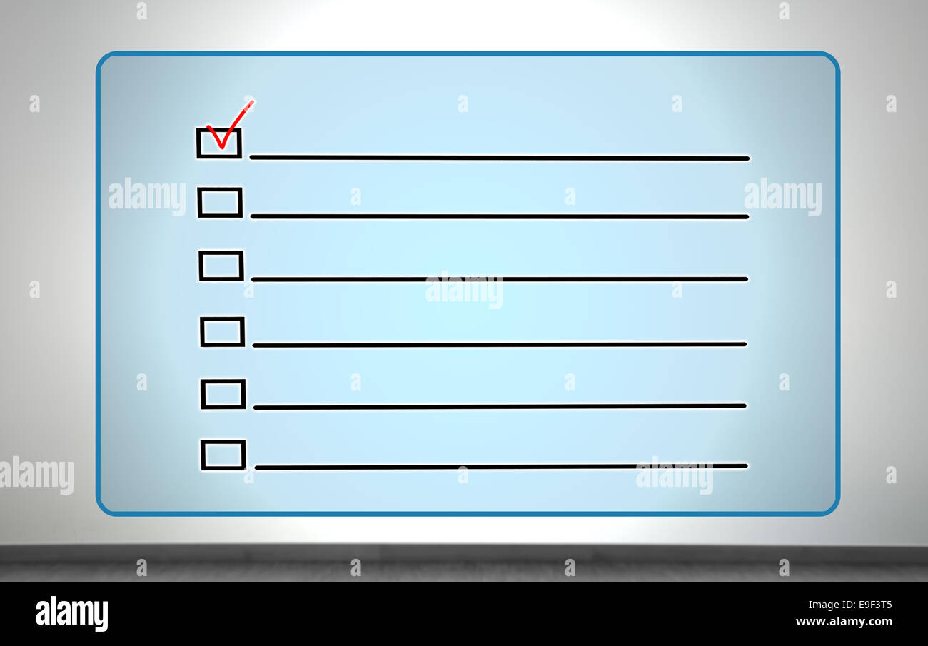 Virtual questionnaire hi-res stock photography and images - Alamy