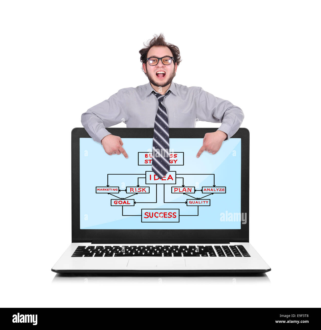 Personal development concept businessman Cut Out Stock Images ...