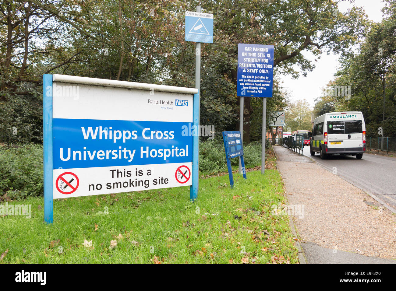 Whipps Cross university hospital sign, London, UK Stock Photo - Alamy