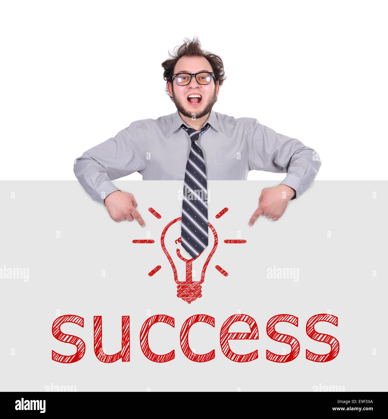 Pointing to poster hi-res stock photography and images - Alamy