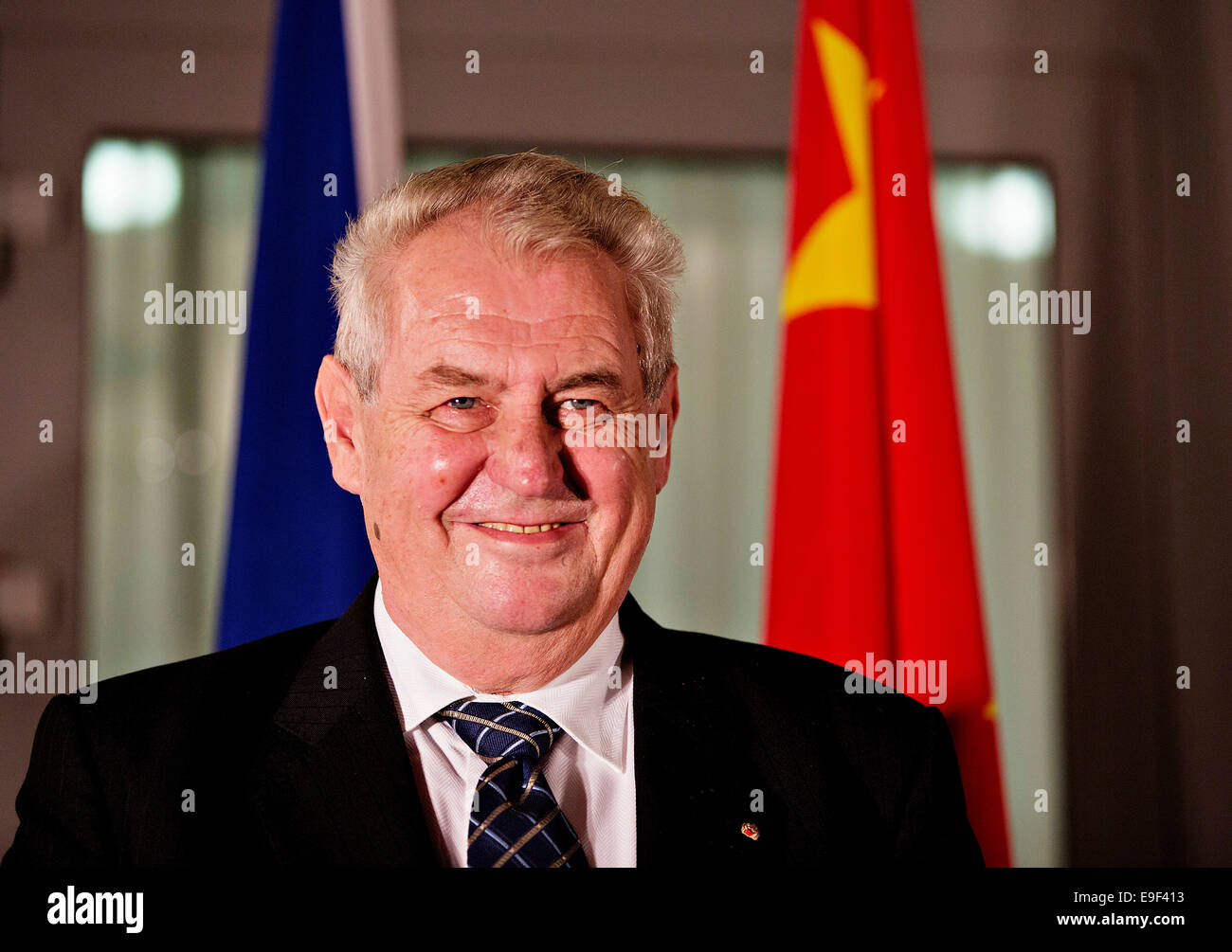 China, Beijing. 26th Oct, 2014. Czech President Milos Zeman attends the ...