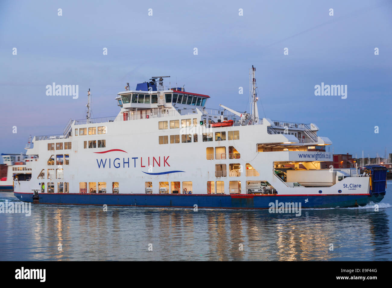 England, Hampshire, Portsmouth, Wightlink Ferry Stock Photo - Alamy