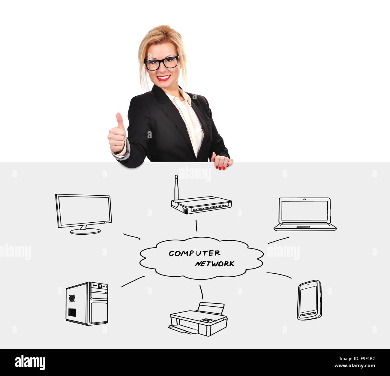 Computer network diagram hi-res stock photography and images - Alamy