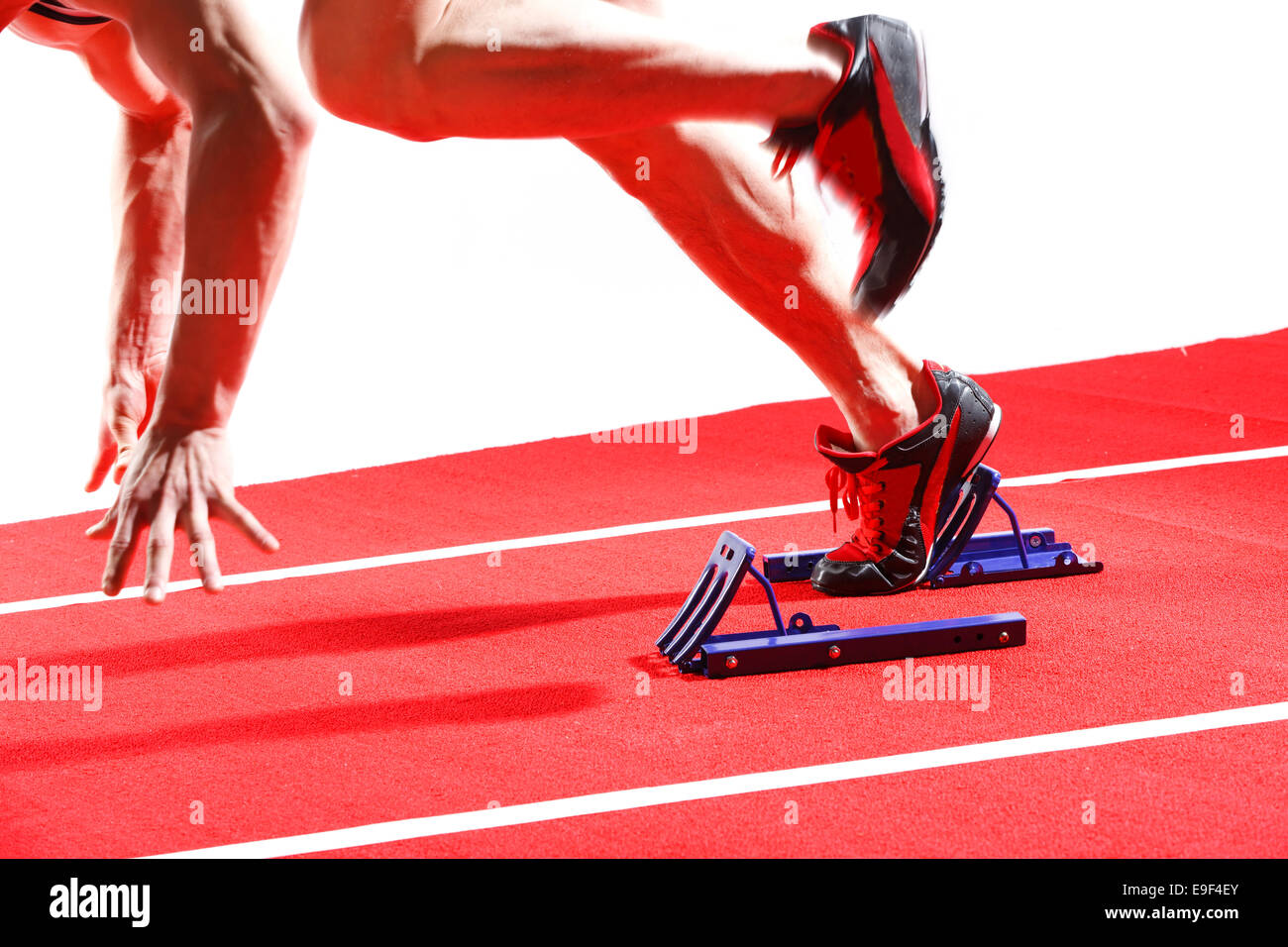 Competition athlete running track determination beginnings motion sport ...