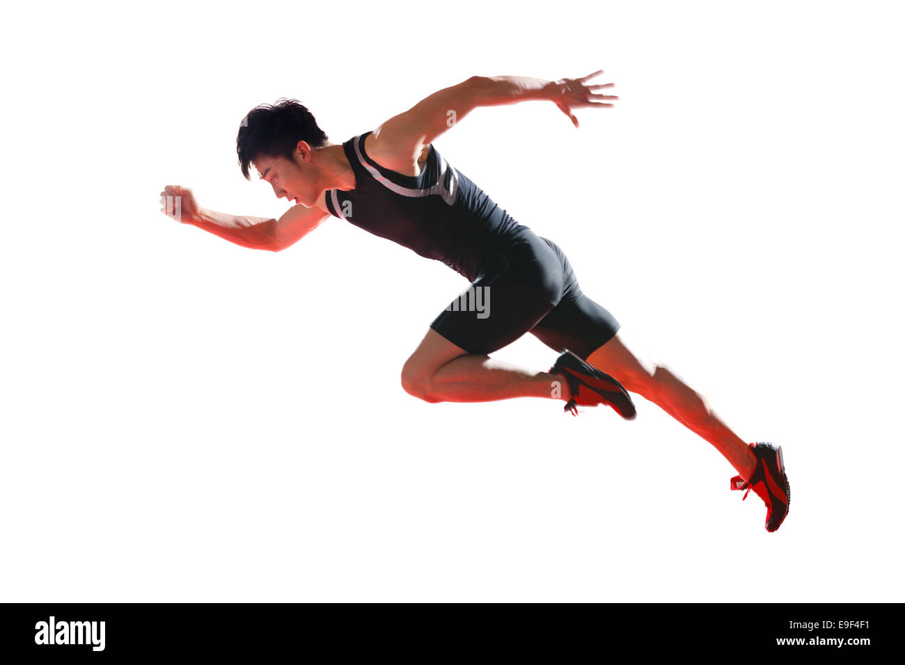 Cheerful muscular man athlete Cut Out Stock Images & Pictures - Alamy