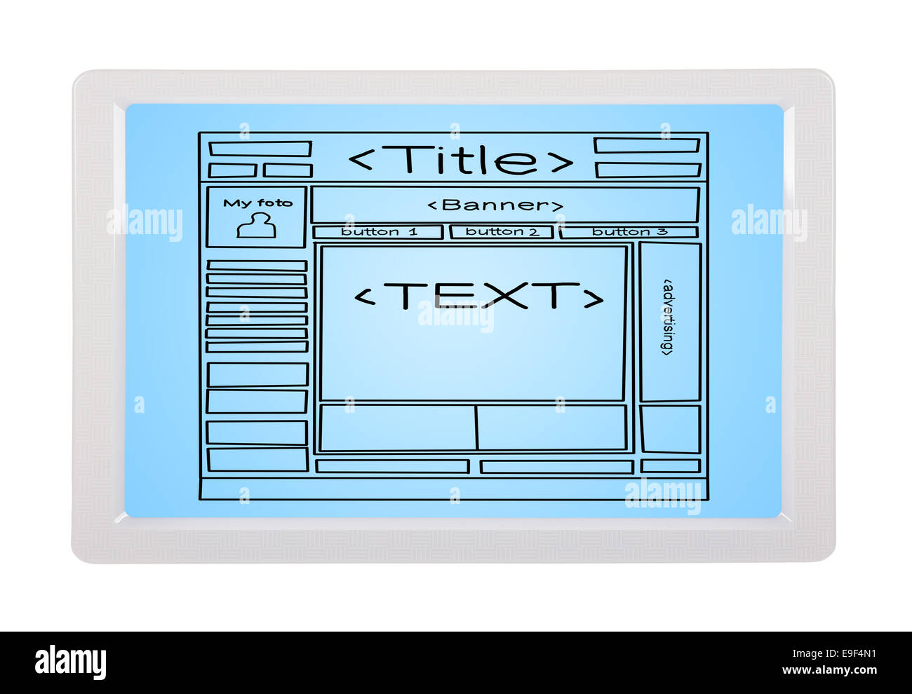 Computer template hi-res stock photography and images - Alamy