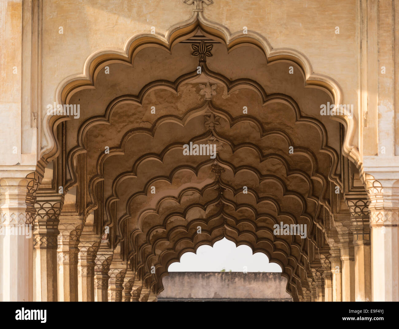 Detail of arches, Agra Fort, Agra, Uttar Pradesh, India Stock Photo - Alamy