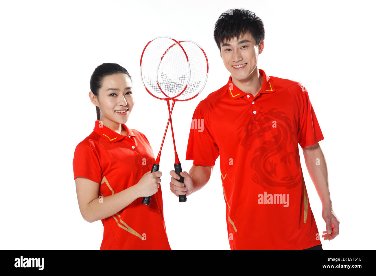 Badminton players hi-res stock photography and images - Alamy