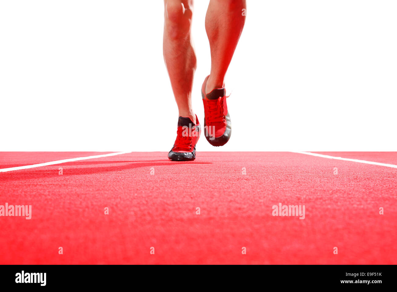 Young muscular man running on Cut Out Stock Images & Pictures - Alamy