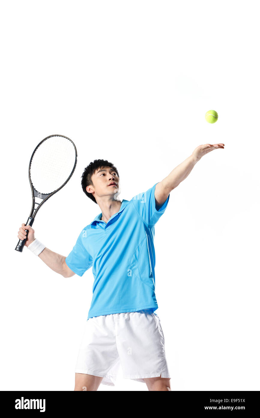 Athletes playing tennis Stock Photo - Alamy
