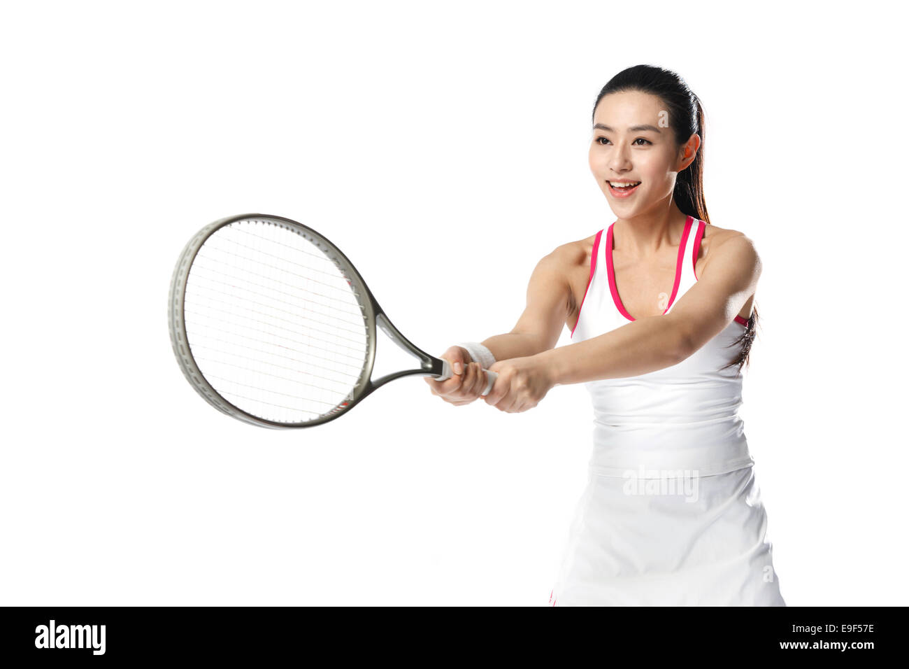 Athletes playing tennis Stock Photo - Alamy