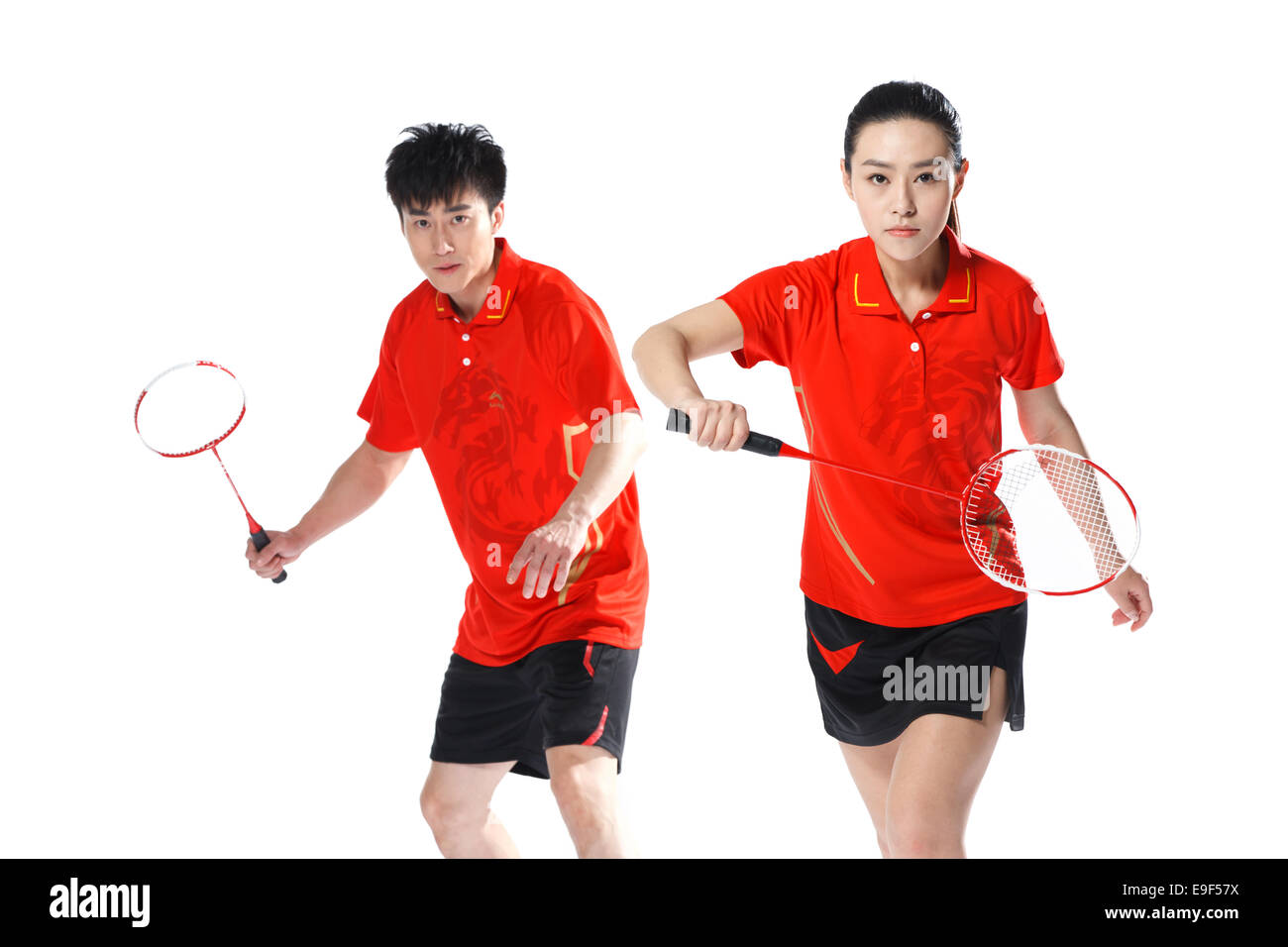 Badminton players hi-res stock photography and images - Alamy