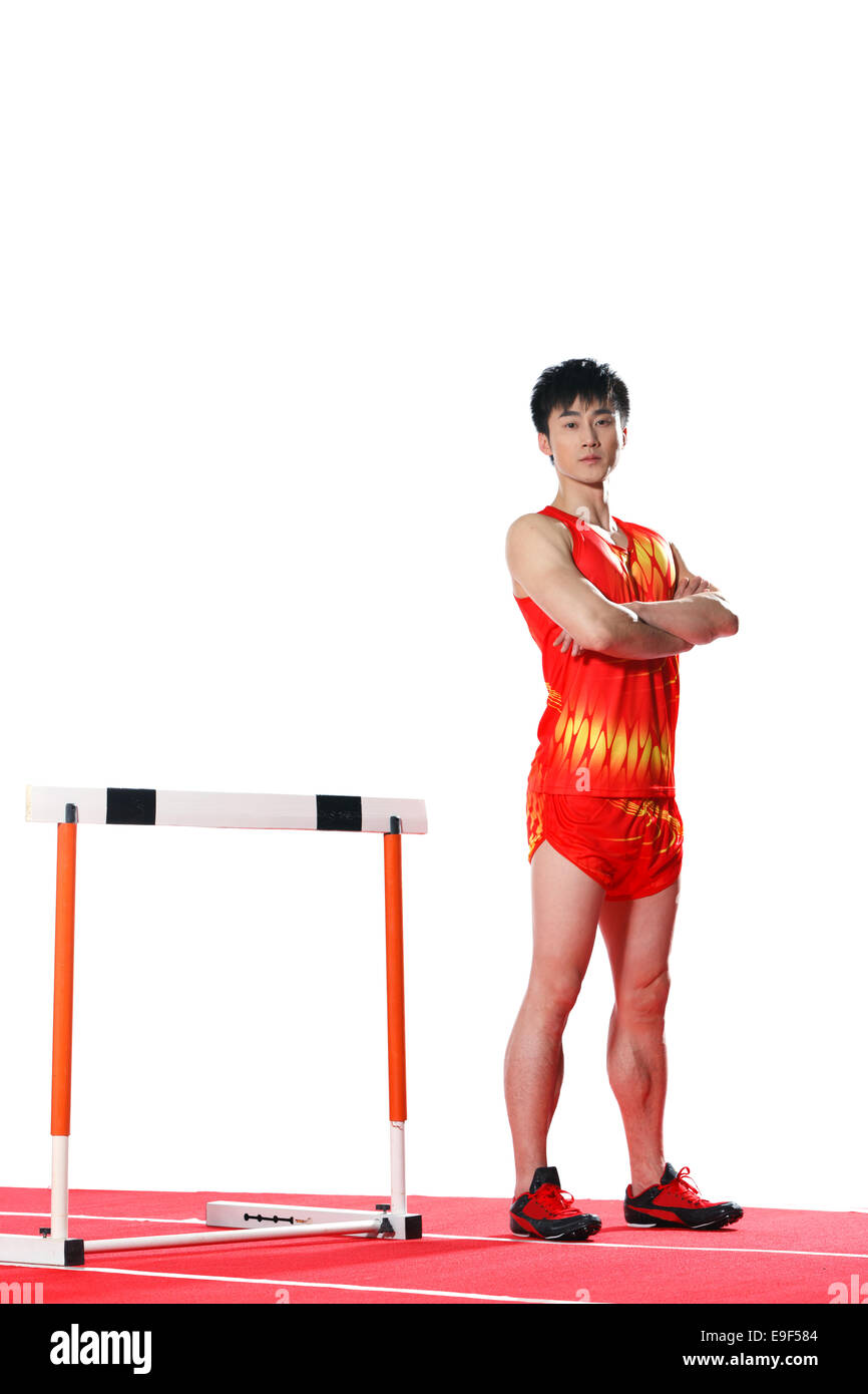 Hurdler men hi-res stock photography and images - Alamy