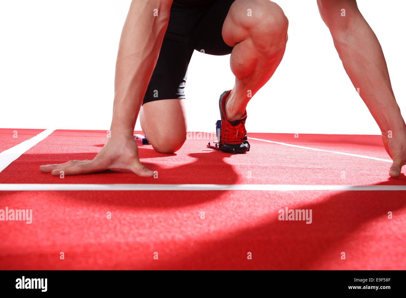 Action running track determination speed running sport on the move hi ...