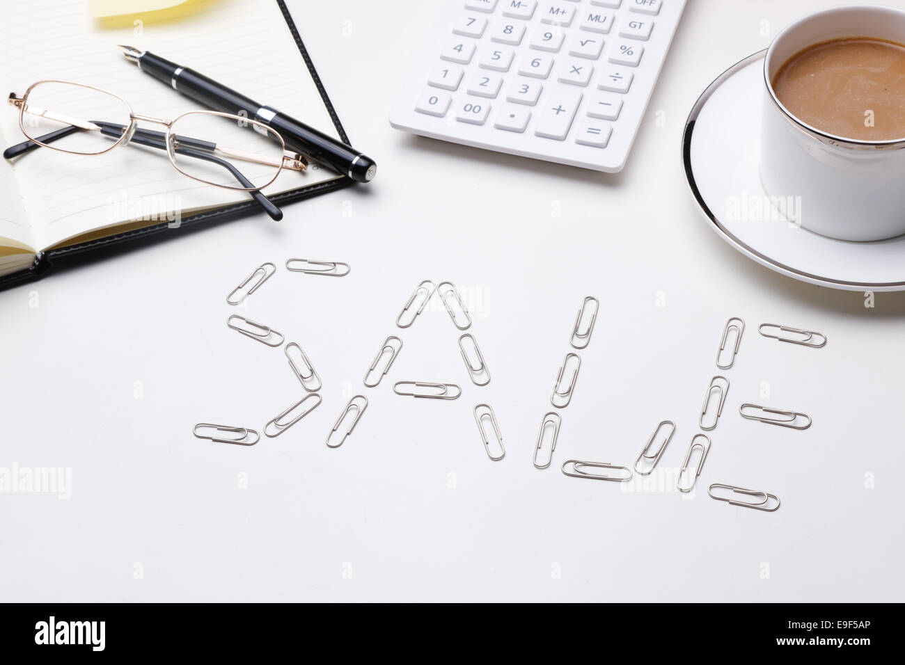 Office supplies on the table Stock Photo - Alamy