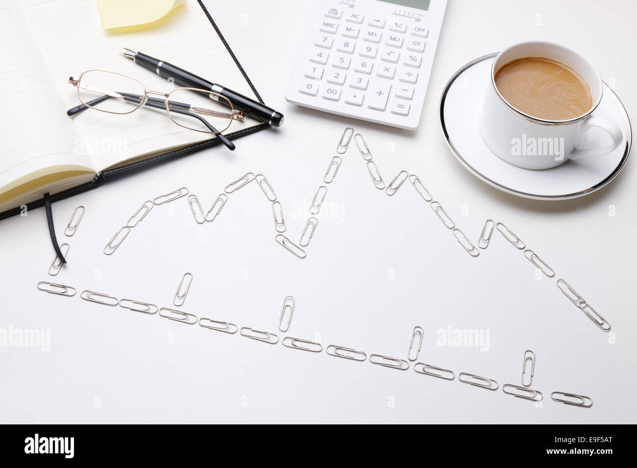 Office supplies on the table Stock Photo - Alamy