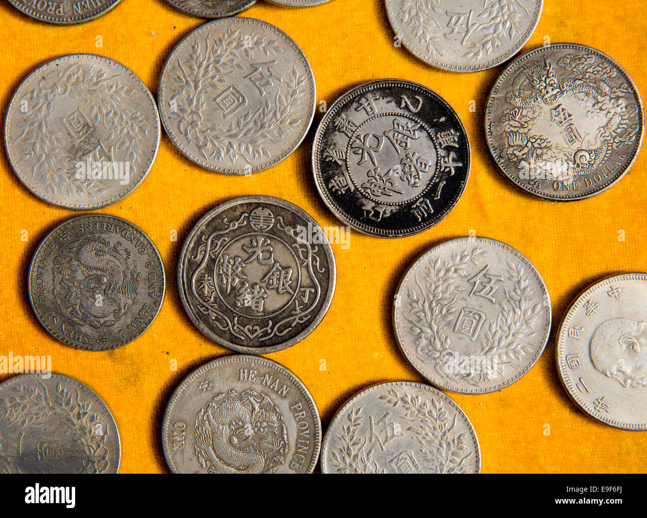 Ancient chinese silver coin hi-res stock photography and images - Alamy