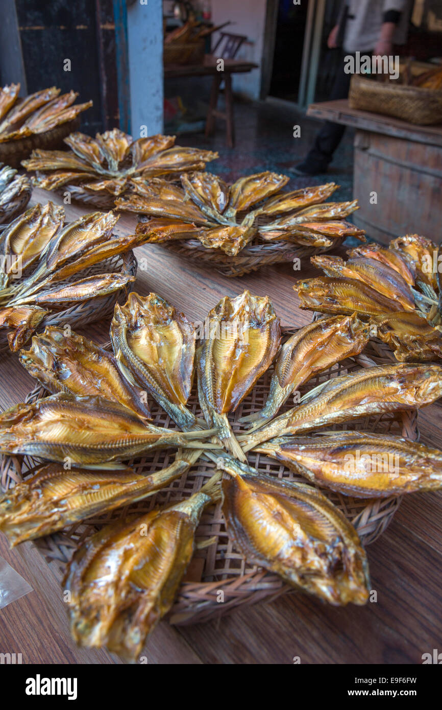 Drying of dried fish Stock Photo - Alamy