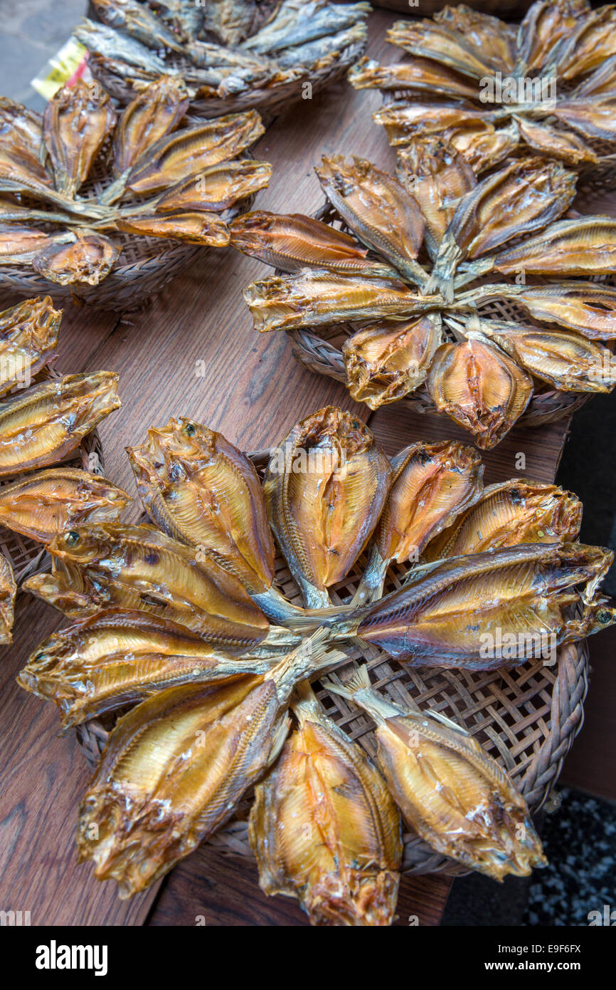 Drying of dried fish Stock Photo - Alamy
