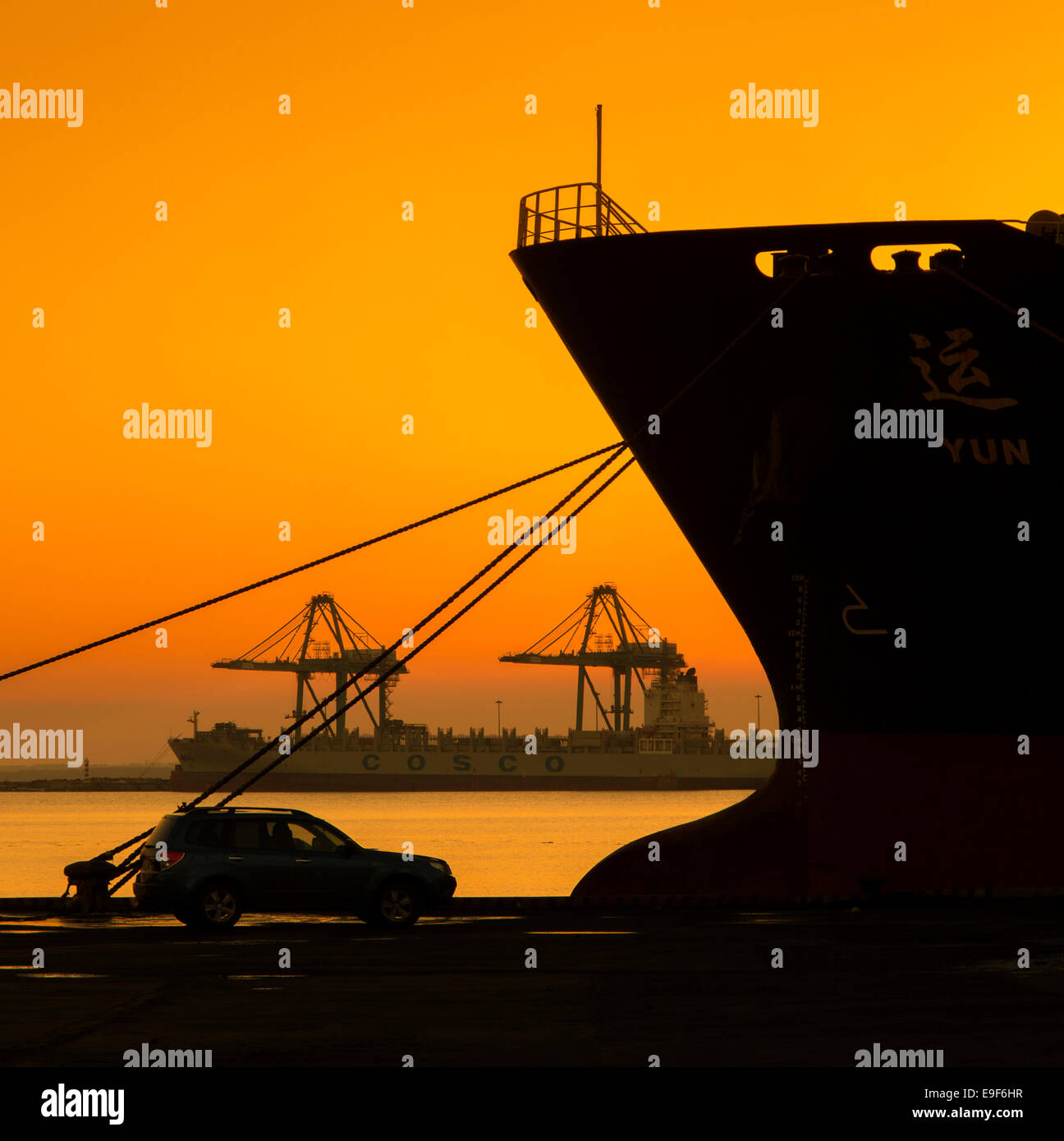 Qinhuangdao port terminal Stock Photo - Alamy