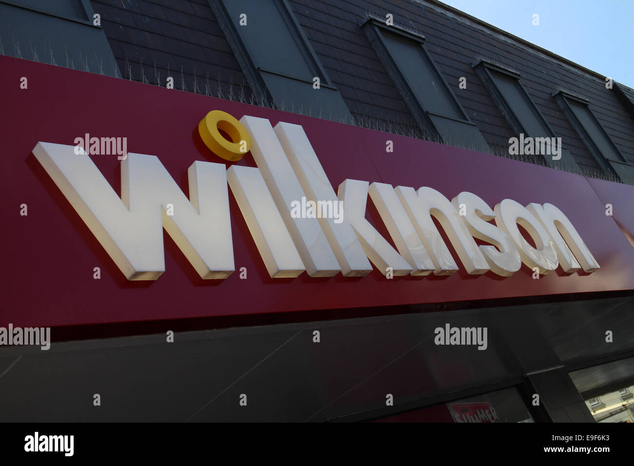 Wilkinson store sign, uk Stock Photo - Alamy