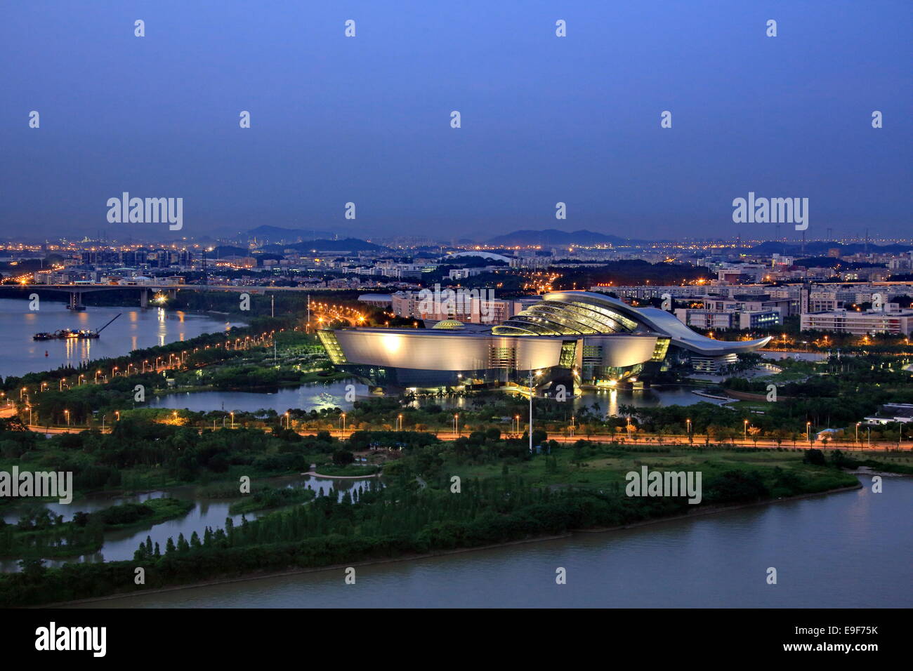 Guangzhou city building scenery Stock Photo - Alamy