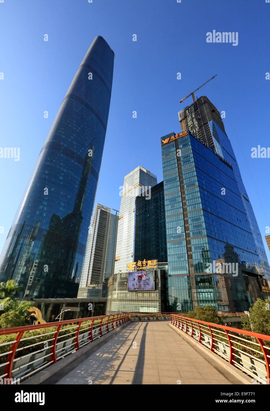 Guangzhou city building scenery Stock Photo - Alamy