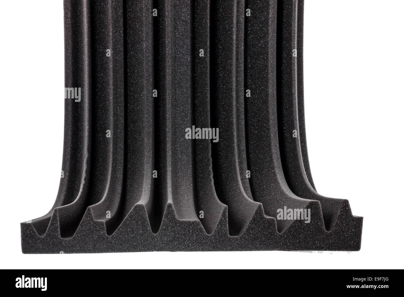 cross section of microfiber foam insulation for noise in music studio ...