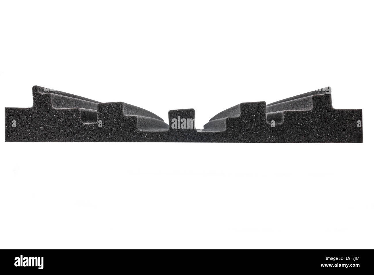 cross section of microfiber foam insulation for noise in music studio ...