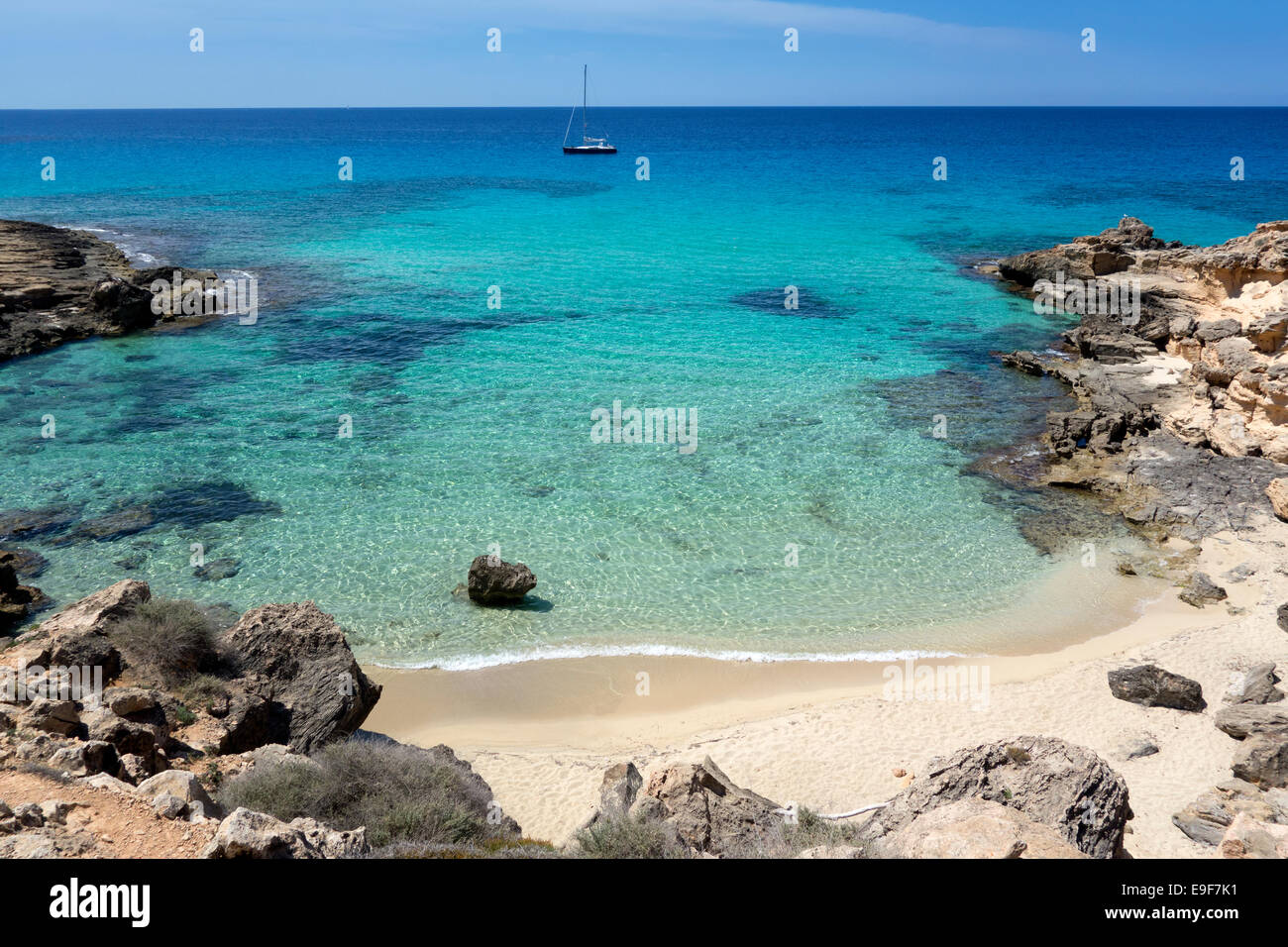Cala Vella. Mallorca Island. Spain Stock Photo - Alamy