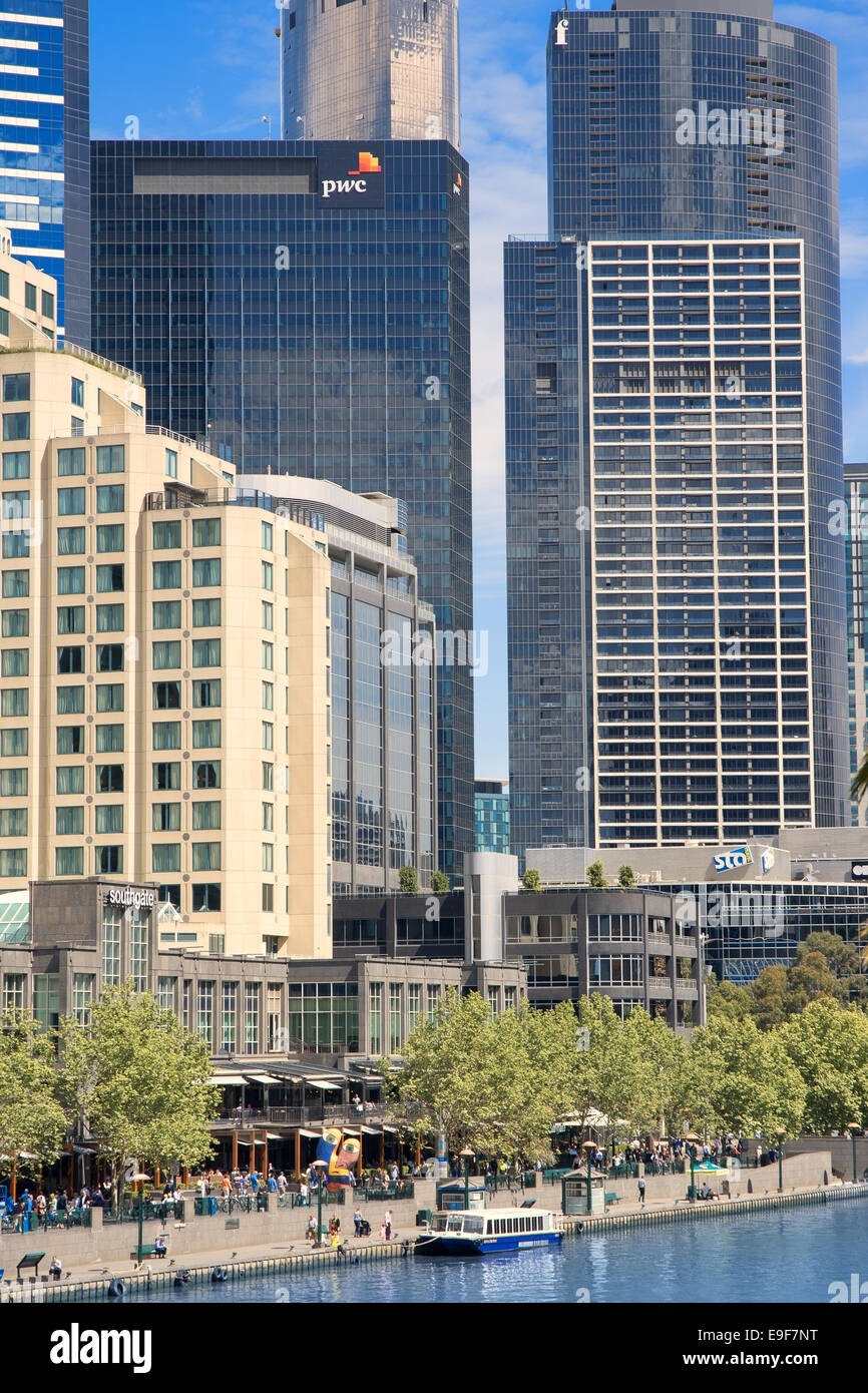 Southbank Promenade Melbourne Australia Stock Photo - Alamy
