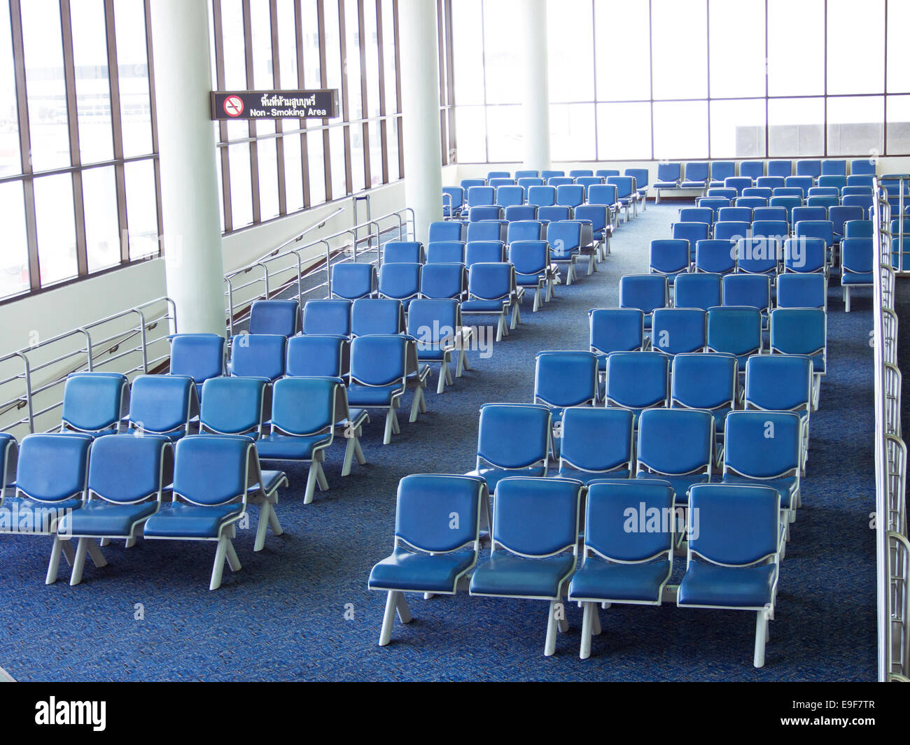 Bangkok airport waiting room Stock Photo - Alamy