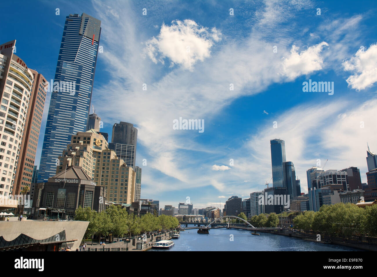 Southbank Promenade Melbourne Australia Stock Photo - Alamy