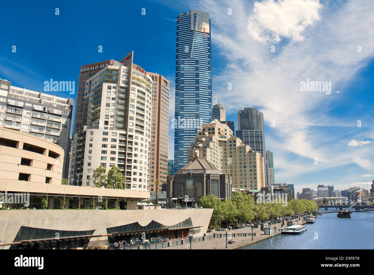 Southbank Promenade Melbourne Australia Stock Photo - Alamy