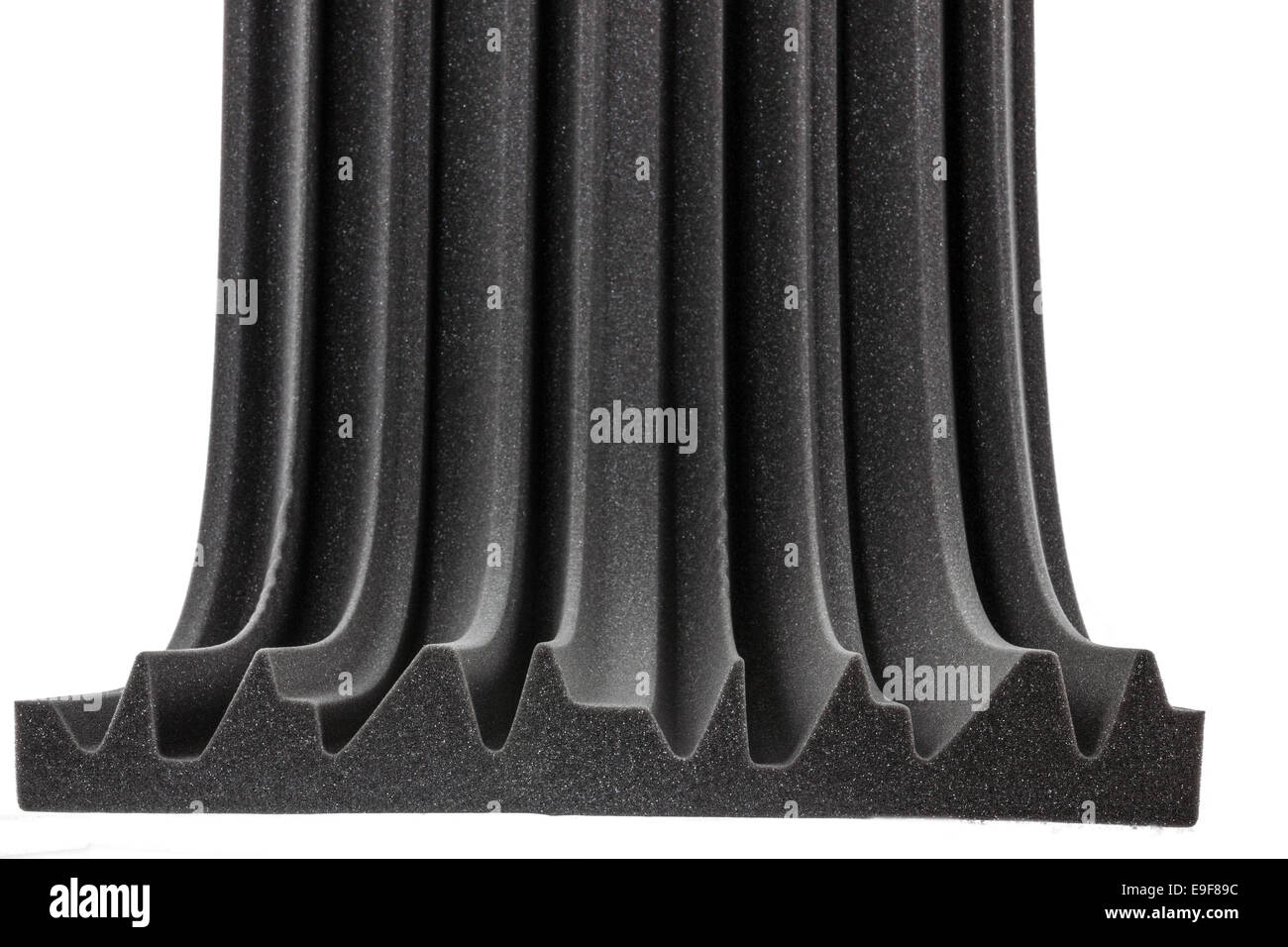 cross section of microfiber foam insulation for noise in music studio ...