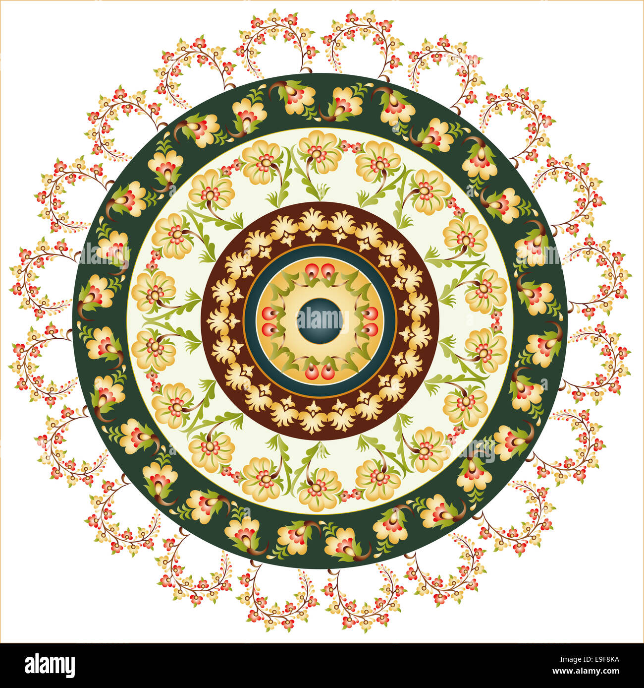 Turkish design circle Stock Photo - Alamy