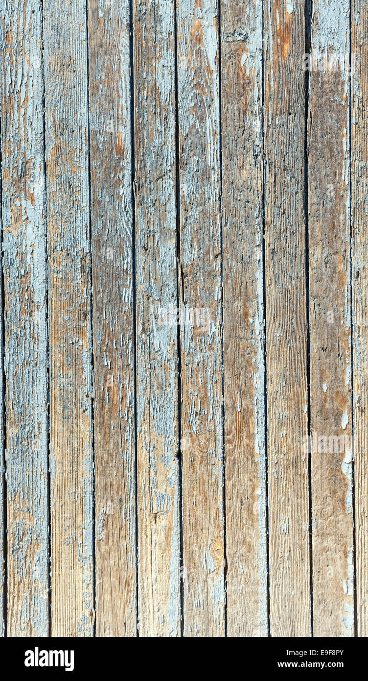 blue old painted wooden fence, naturally weathered Stock Photo - Alamy