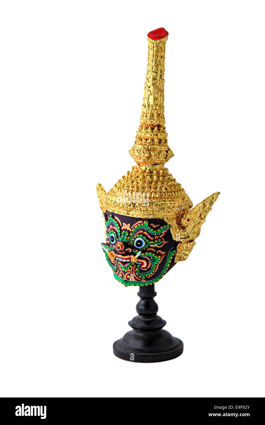 Thai face mask Cut Out Stock Images & Pictures - Alamy