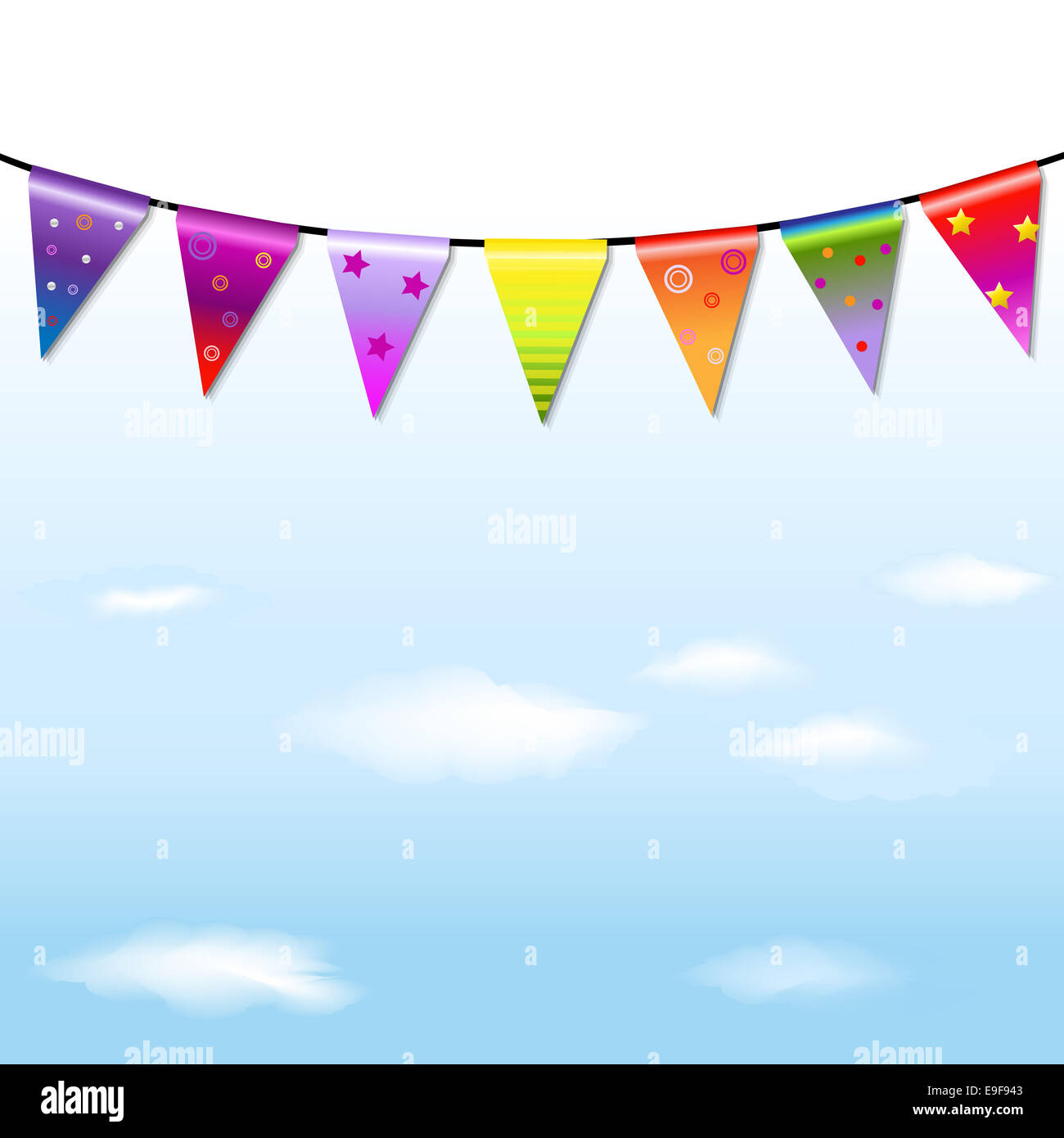 Rainbow sky with kids hi-res stock photography and images - Alamy