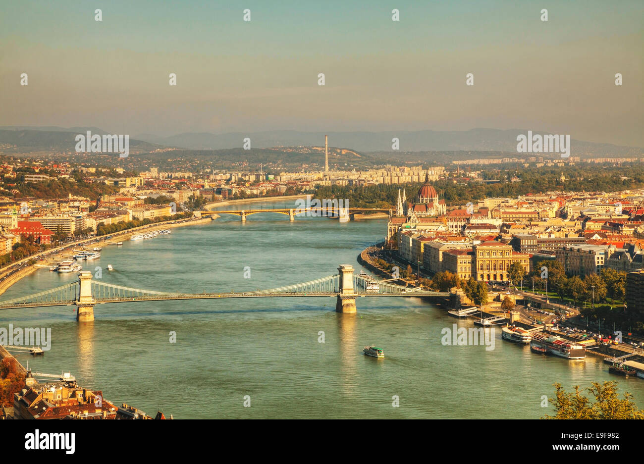 Panoramic overview of Budapest, Hungary Stock Photo - Alamy