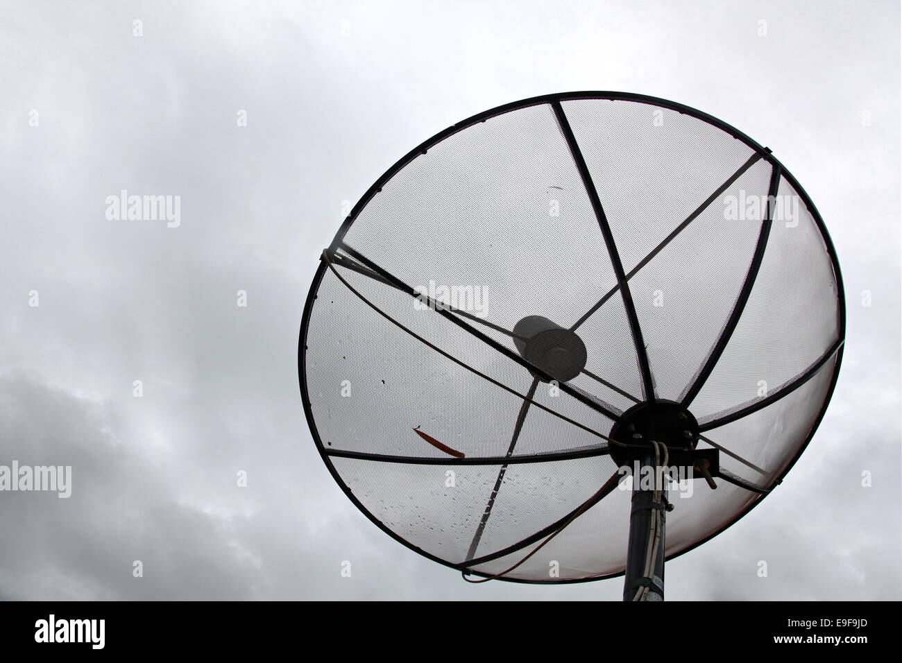 Satellite Dish with cloud Stock Photo - Alamy