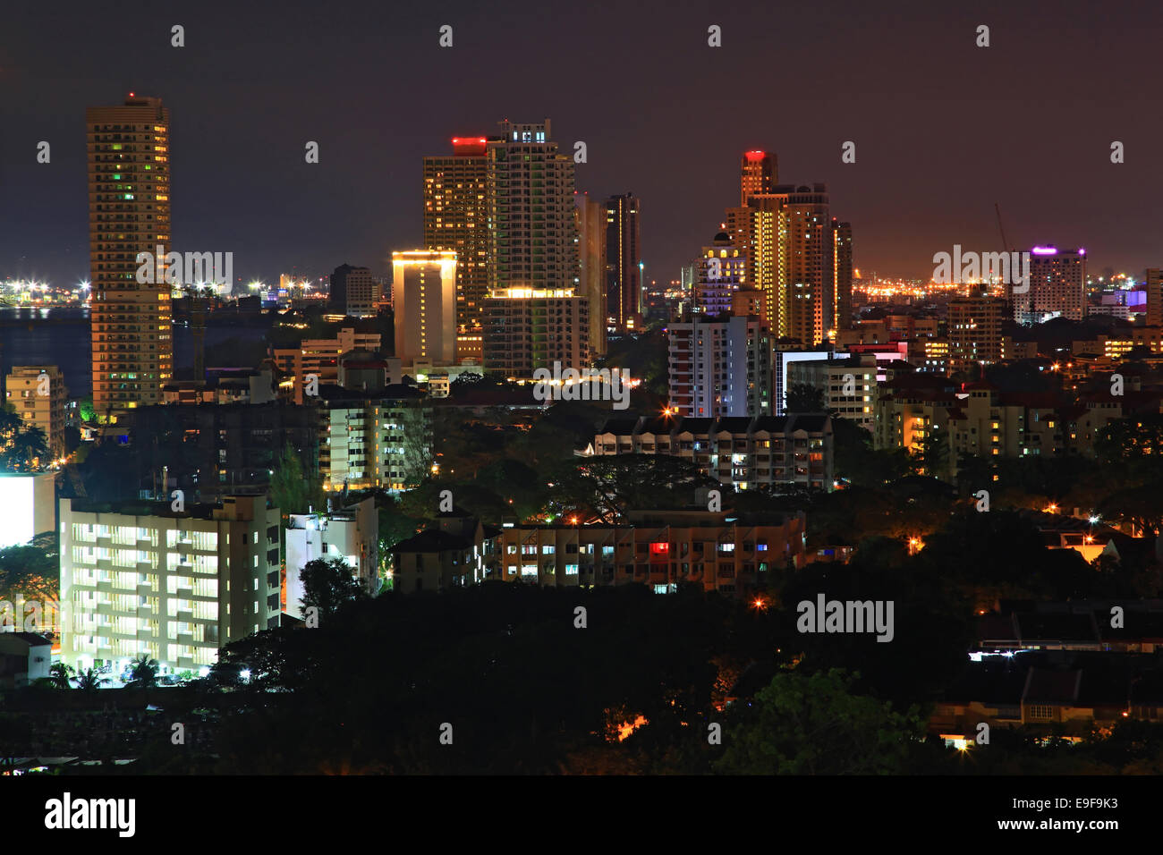 penang cityscape malaysia Stock Photo - Alamy