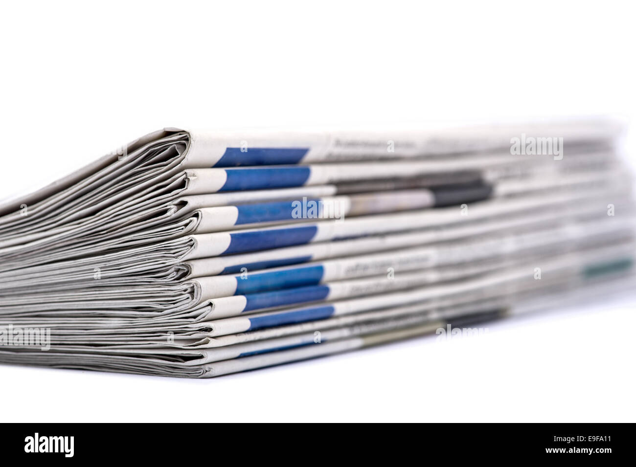 Stack of newspapers Stock Photo - Alamy