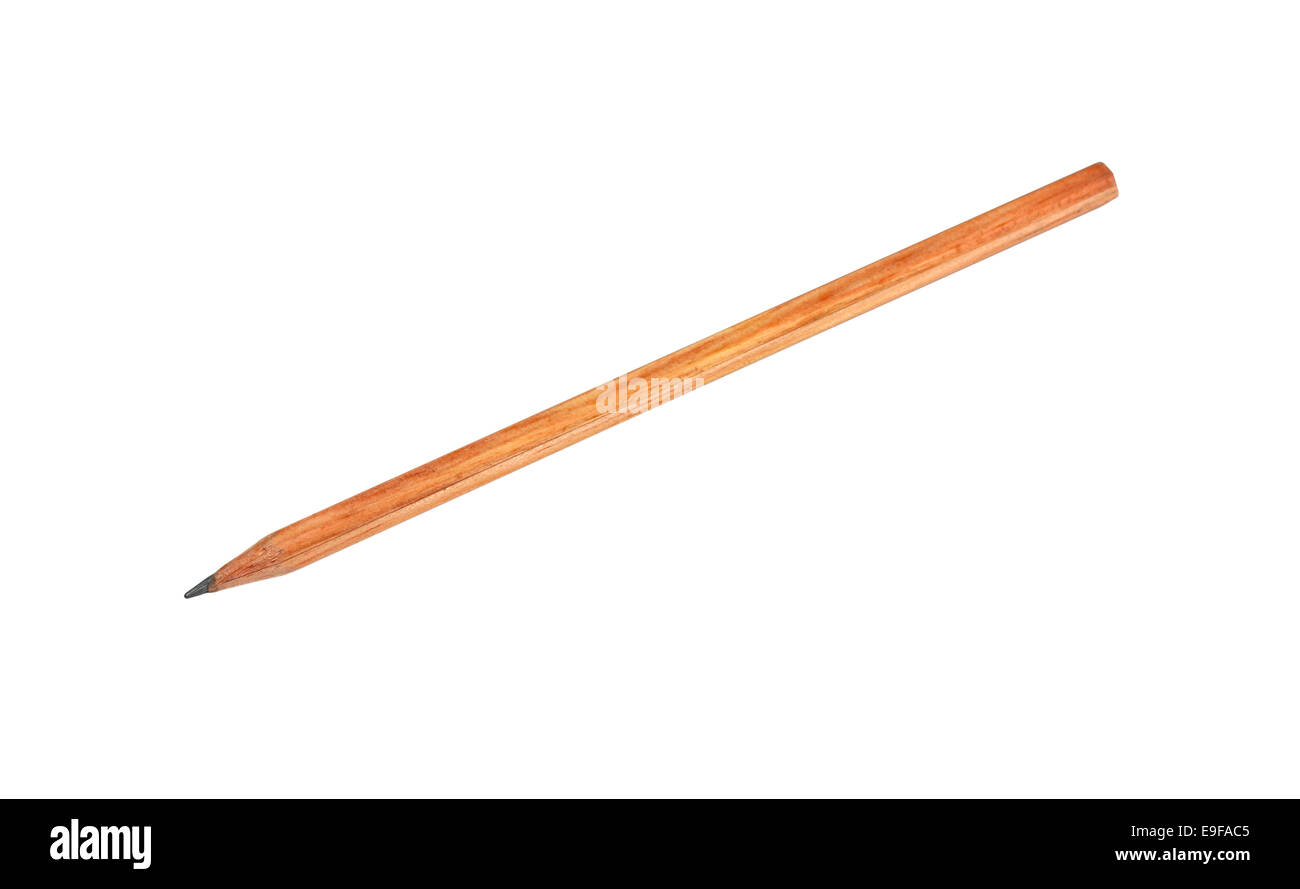 pencil on white background Stock Photo - Alamy